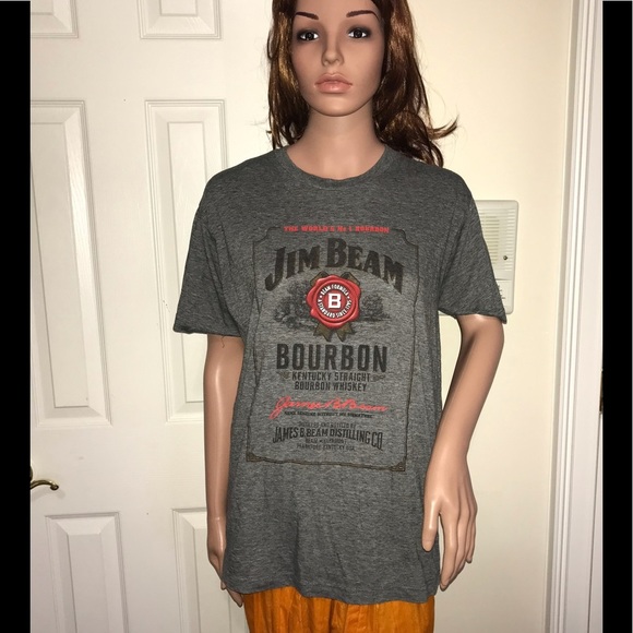 Tultex | Shirts | Used Jim Beam Bourbon Whiskey Tshirt | Poshmark